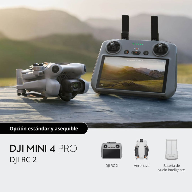 DJI Mini 4 Pro Colombia - Dron 4K Sub 250g con RC 2 | Skymotion