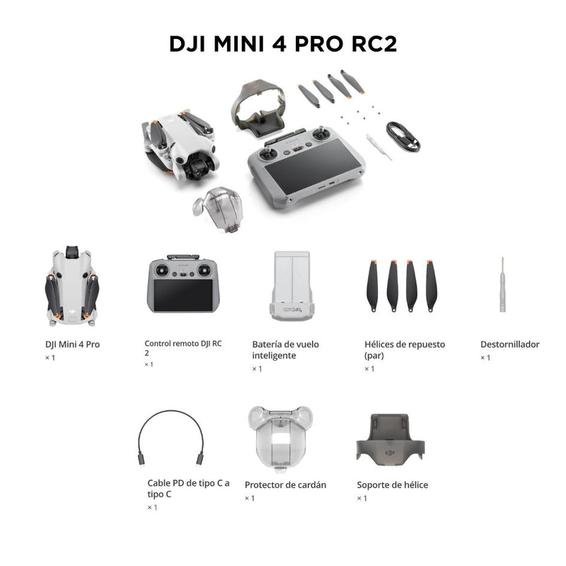 DJI Mini 4 Pro Colombia - Dron 4K Sub 250g con RC 2 | Skymotion